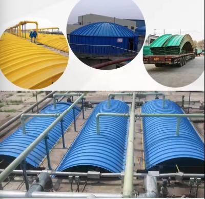 China FRP GRP Sewage Pool Cover Plate Gas Collecting Hood 2-10mm Thickness Customizable for sale