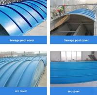 China Industrial Sewage Pool FRP Cover Fiberglass Corrugate Roof Tile Sheet Flame Retardant Custom Sizes for sale