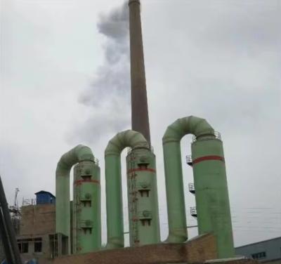 China Custom FRP Flue Gas Desulfurization Tower 90% Efficiency Waste Gas Scrubber for Power Plants for sale