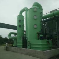 China Industrial FRP Flue Gas Desulfurization Scrubber Tower 90% Purification Efficiency Custom Dimensions for sale