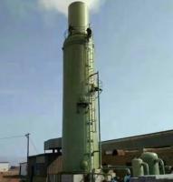 China FRP Fiberglass Desulfurization Purification Absorber Tower 1-10m Diameter 10-50m Height for sale