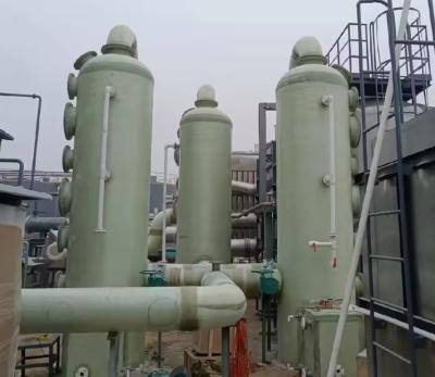 China Industrial FRP Desulfurization Tower Waste Gas Absorption Purification Tower 120℃ Customized for sale