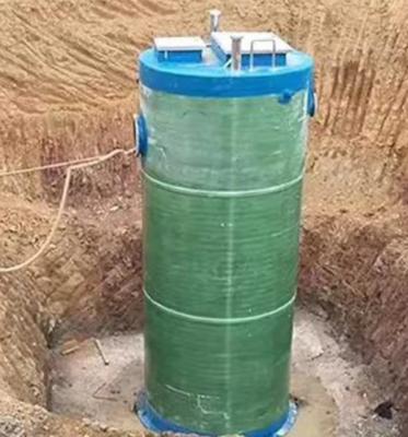 China Customized Integrated FRP Pump Station prefabricated Sewage Pumping Stations for sale
