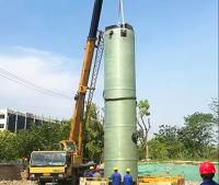 China High Integration Sewage Lifting Rainwater Pumping Station FRP GRP Structure for sale