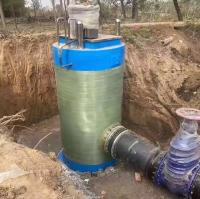 China FRP Integrated Sewage Lifting Station 1000L/H Prefabricated Wastewater Pump Station 110V-580V for sale