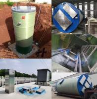 China FRP Prefabricated Sewage Pumping Station 110V-580V Customized Wastewater Pump Station for sale