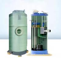 China FRP Integrated Prefabricated Lift Station Rainwater Collection Buried Sewage Pumping Station 30m Head for sale