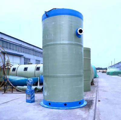 China High Head FRP Integrated Lifting Pumping Station Rainwater Collection 110V 10kw for sale