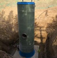 China GRP Fiberglass FRP Prefabricated Sewage Pump Station 10kw-200kw 110V-580V for sale