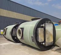 China Integrated GRP FRP Prefab Pump Stations For Flood Control Sewage Treatment Solution for sale