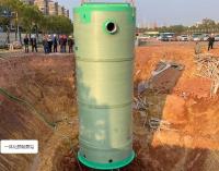 China OEM Prefabricated Integrated FRP Pump Station 110V-580V 10kW-200kW Commercial Sewage Lift for sale