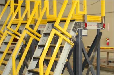 China Pultruded FRP Handrails Guardrails Structural Shapes Stair Balustrades 0.1-1.0Mpa Custom Colors for sale