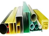 China OEM Fiberglass Hollow Tubes FRP Pultruded Profiles Square Rectangular Round Shape for sale