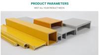 China OEM Fiberglass Hollow Tubes FRP Pultruded Profiles Square Rectangular Round Shape for sale