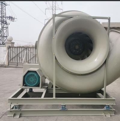 China High Wind Power Round FRP Centrifugal Blower Fan 3000Pa Anti Corrosion Low Noise 220V for sale