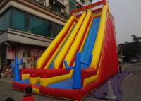 China Red / Yellow / Blue 8.5m High Commercial Inflatable Slide For Adult And Kids for sale