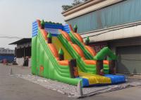 China Jungle Forest Animal Commercial Inflatable Slide For Outdoor Use for sale