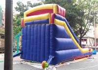 China Big Double Lane Commercial Inflatable Water Slide With Pool Made Of  0.5mm PVCTarpaulin for sale