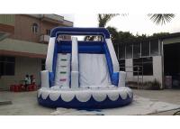 China Small Wavy Commercial Grade Inflatable Water Slide For Resident for sale