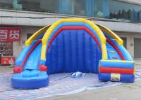 China Backyard Rainbow Twist Inflatable Water Slide For Kids And Adults for sale