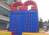 China Plato PVC Giant Inflatable Water Slide With Big Swimming Pool , Large Inflatable Water Toys For Amusement for sale