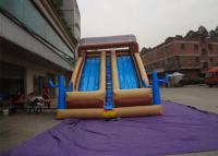 China Funny Outdoor Inflatable Slide , Inflatable Wet / Dry Slide For Kids for sale