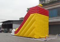 China White / Red / Yellow Giant Commercial Inflatable Water Slides , Inflatable Slides For Adult for sale