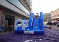 China Blue Tunnel Interesting Inflatable Slip N Slide With Arch Entrance for sale