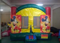China Digital Printing Mickey Mouse Inflatable Bounce House With Changeable Banner For Kids for sale