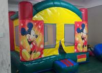China Digital Printing Mickey Mouse Inflatable Bounce House With Changeable Banner For Kids for sale