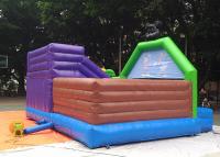 China 0.55mm PVC Tarpaulin Big Mickey Inflatable Bounce House With Slide N Pool for sale