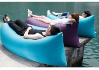 China Outdoor Camping Inflatable Sleeping Bag Air Sofa Hangout  With Logo Printed for sale