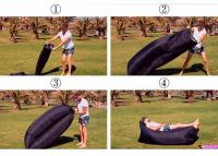 China Lightweight Durable Inflatable Lamzac Hangout Easy Bring For Outdoor Camping for sale