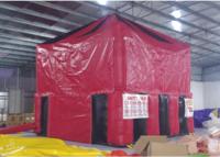 China Red / Black Small Cube Shaped Inflatable Air Tent For Wedding Or Exhibition PVC Tarpaulin for sale