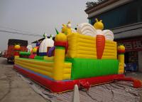 China Customized Cartoon Inflatable Bouncy Castle Waterproof  / Fire - Resistant for sale