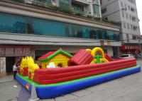 China Interesting Inflatable Fun City Playground Bouncy House With Air Blower for sale