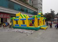 China Safety 0.55mm PVC Tarpaulin Inflatable amusement park With Fish Shark for sale