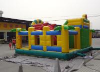 China Safety 0.55mm PVC Tarpaulin Inflatable amusement park With Fish Shark for sale