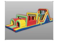China Giant Inflatable Outdoor Play Equipment , Tunnel Obstacle Course For Amusement Park for sale