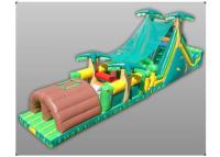 China High Durability Inflatable Obstacle Course With Slide / Tunnel / Bouncer for sale