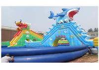 China Customized Inflatable Water Island , Inflatable Water Obstacle Course With Repair Kits / Blower for sale