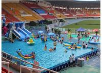 China 40*30m Double / Quadruple Stitching Inflatable Floating Water Park For Kids And Adults for sale