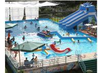 China Red / Blue Exciting Floating Water Playground , 0.9mm PVC Giant Inflatable Aqua Park For Wedding for sale