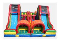 China Outdoor Commercial Durable Inflatable Obstacle Course Rentals , Adult Giant Inflatable water obstacle course for sale