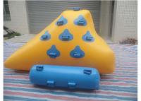 China Funny Large Inflatable Water Toys , 0.55 - 0.9mm PVC Tarpaulin Inflatable Iceberg With Manual / Blower for sale