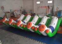 China Outdoor Giant Inflatable Water Game / Inflatable Floating Water Park Trampoline Combo for sale