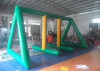 China Green 0.55mm PVC tarpaulin Inflatable sports games Arch Football Goal / Soccar Gate Games for sale