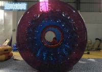 China 0.7mm TPU Red Inflatable Body Balls / Human Sized Large Inflatable Beach Balls for sale
