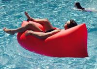 China Outdoor Folding Pink Inflatable Air Bag Chair For Beach Rentals 260 * 70CM for sale