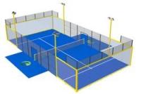 China 10mm Tennis Artificial Grass 6x20m10x20m Panoramic Padel Court for sale